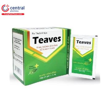 Thuốc Teaves ngăn ngừa và điều trị thiếu vitamin B, bệnh Beri-beri
