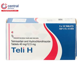 Thuốc Teli H 40mg/12.5mg huyết áp vô căn không còn là lỗi lo