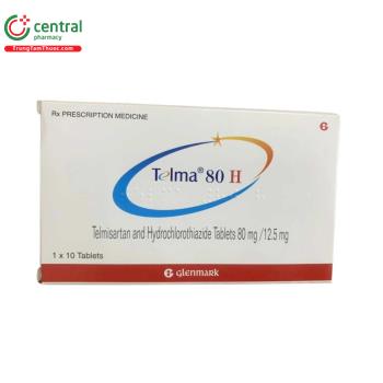 Thuốc Telma 80-H điều trị tăng huyết áp vô căn ở người lớn