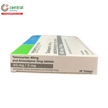 Thuốc Telmisartan 40mg and Amlodipine 5mg tablets Evertogen trị tăng ...