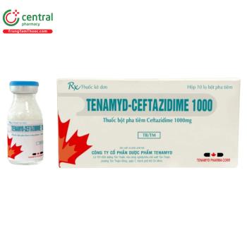Thuốc Tenamyd-Ceftazidime 1000 điều trị nhiễm khuẩn hô hấp, tiết niệu