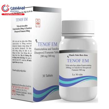 [CHÍNH HÃNG] Thuốc TENOF EM: Kháng virus, dự phòng phơi nhiễm HIV