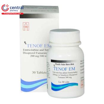 [CHÍNH HÃNG] Thuốc TENOF EM: Kháng virus, dự phòng phơi nhiễm HIV