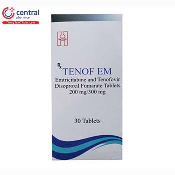 [CHÍNH HÃNG] Thuốc TENOF EM: Kháng virus, dự phòng phơi nhiễm HIV