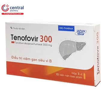 Thuốc Tenofovir 300 DHG: Tác dụng - Chỉ định, cách dùng