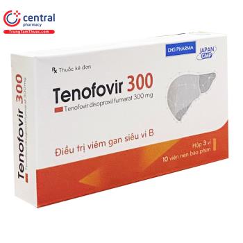 Thuốc Tenofovir 300 DHG: Tác dụng - Chỉ định, cách dùng