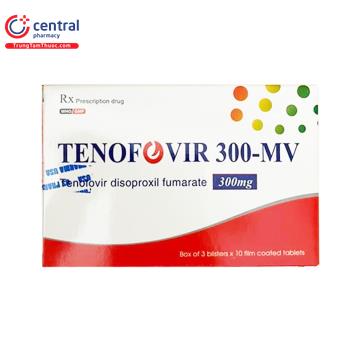 [CHÍNH HÃNG] Thuốc Tenofovir 300-MV - kháng virus, trị viêm gan B