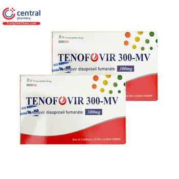 [CHÍNH HÃNG] Thuốc Tenofovir 300-MV - kháng virus, trị viêm gan B