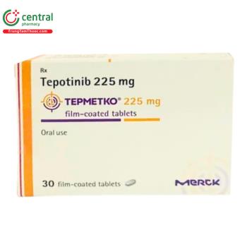 Thuốc Tepmetko 225mg điều trị ung thư phổi phi tế bào nhỏ ở người lớn