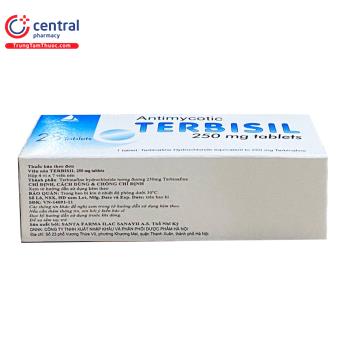 Thuốc Terbisil 250mg tablets- Thuốc da liễu điều trị các bệnh nấm da