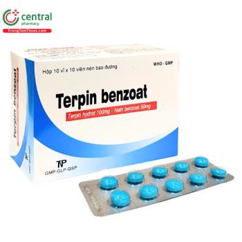 Thuốc Terpin benzoat (Thành Nam) điều trị ho, long đờm do viêm phế quản