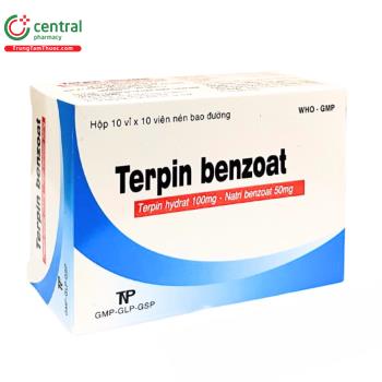 Thuốc Terpin benzoat (Thành Nam) điều trị ho, long đờm do viêm phế quản