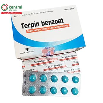 Thuốc Terpin benzoat (Thành Nam) điều trị ho, long đờm do viêm phế quản