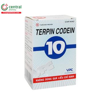Thuốc Terpin Codein 10 VPC trị ho, long đờm cho bệnh nhân từ 12 tuổi