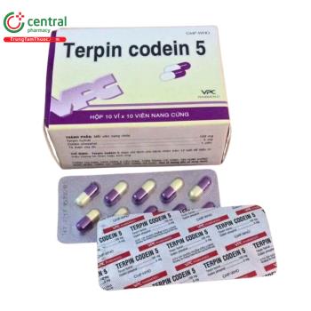 Thuốc Terpin Codein 5 PVC giải pháp cắt cơn ho, giảm đờm nhanh chóng