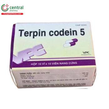 Thuốc Terpin Codein 5 PVC giải pháp cắt cơn ho, giảm đờm nhanh chóng