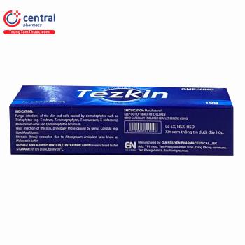 [CHÍNH HÃNG] Thuốc Tezkin 10g - Kem bôi ngoài da điều trị nấm