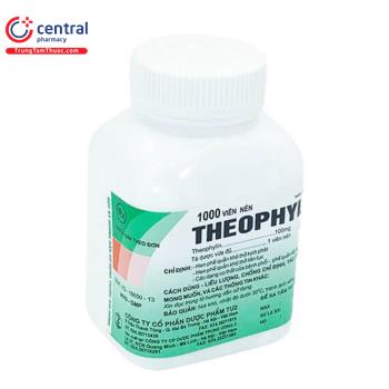 Thuốc Theophylin 100mg (lọ 1000 viên) Dược TW2: thuốc giãn phế quản