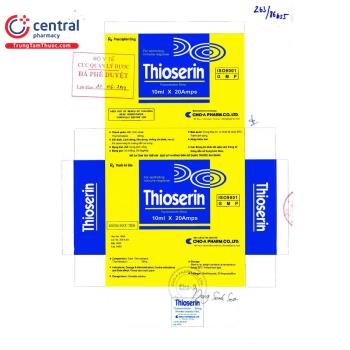 Thuốc Thioserin chứa Thymomodulin 60mg giúp tăng đề kháng cho bé