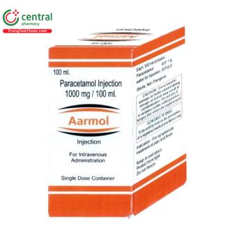 Thuốc Aarmol 100ml điều trị ngắn hạn các chứng đau vừa sau phẫu thuật