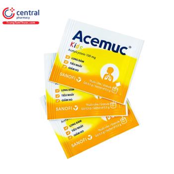 [CHÍNH HÃNG] Thuốc Acemuc Kid 100mg giúp đường thở thông thoáng hơn