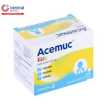 [CHÍNH HÃNG] Thuốc Acemuc Kids 200mg - Tiêu chất nhầy đường hô hấp