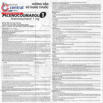 [CHÍNH HÃNG] Thuốc Acenocoumarol-VNP 1 phòng tắc huyết khối tĩnh mạch