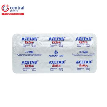 [CHÍNH HÃNG] Thuốc Acetab Extra - Thuốc giảm đau hạ sốt