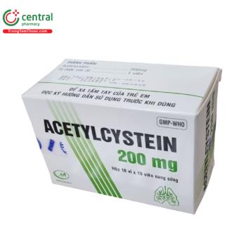 Thuốc Acetylcystein 200mg Mipharmco làm loãng và tiêu đờm nhầy