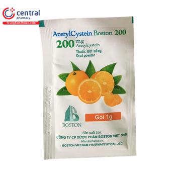 [CHÍNH HÃNG] Thuốc AcetylCystein Boston 200mg làm loãng đờm hiệu quả