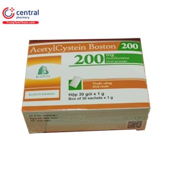 [CHÍNH HÃNG] Thuốc AcetylCystein Boston 200mg làm loãng đờm hiệu quả