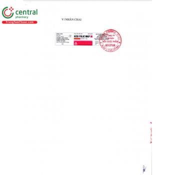 Thuốc Acid Folic MKP 5mg giá bao nhiêu, cách sử dụng và công dụng
