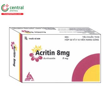 Thuốc Acritin 8mg - Làm giảm các triệu chứng trong viêm mũi dị ứng