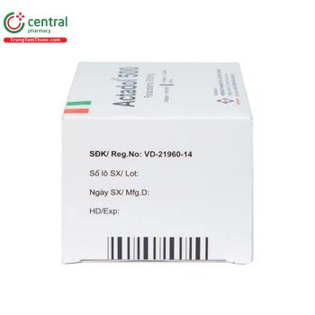 Thuốc Actadol 500 điều trị hạ sốt, giảm các cơn đau đầu, đau răng