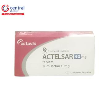 Thuốc Actelsar 40mg điều trị bệnh tăng huyết áp vô căn, phòng bệnh tim