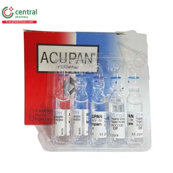 Thuốc Acupan 20mg/2ml (Nefopam) là thuốc gì? Giá bao nhiêu?