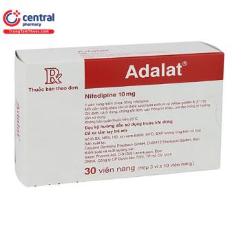 Thuốc hạ áp khẩn cấp Adalat 10mg ngậm dưới lưỡi: cách dùng, liều dùng