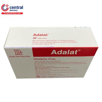 Thuốc hạ áp khẩn cấp Adalat 10mg ngậm dưới lưỡi: cách dùng, liều dùng
