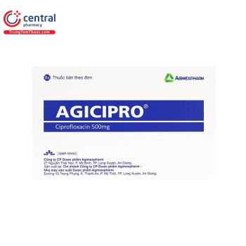 [CHÍNH HÃNG] Thuốc Agicipro 500mg điều trị nhiễm khuẩn nặng