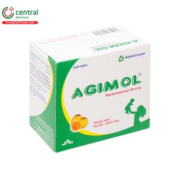 Thuốc hạ sốt Agimol 80mg giải pháp giảm đau an toàn cho trẻ