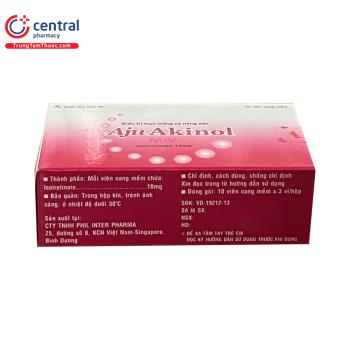 Thuốc trị mụn Aju Akinol: Tác dụng - Chỉ định, Liều dùng