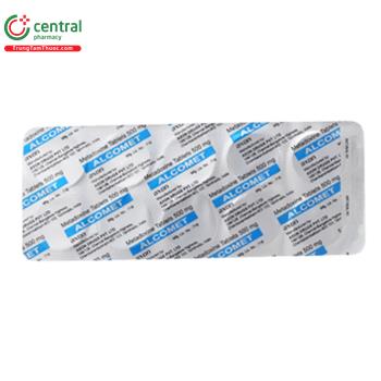 Thuốc Alcomet 500mg trị nhiễm độc rượu cấp tính, gan nhiễm mỡ do rượu