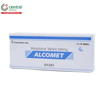 Thuốc Alcomet 500mg trị nhiễm độc rượu cấp tính, gan nhiễm mỡ do rượu