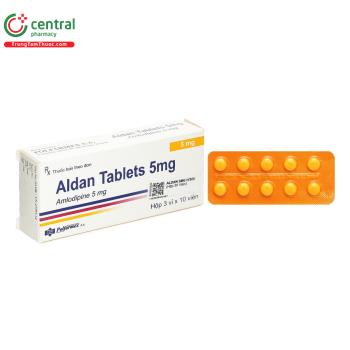 Thuốc Aldan Tablets 5mg - Trị tăng huyết áp, dự phòng đau thắt ngực