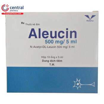 [CHÍNH HÃNG] Thuốc Aleucin 500mg/5ml điều trị chóng mặt nhanh chóng