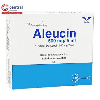 [CHÍNH HÃNG] Thuốc Aleucin 500mg/5ml điều trị chóng mặt nhanh chóng
