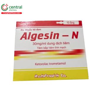 Thuốc Algesin-N 30mg/ml điều trị ngắn ngày trường hợp đau vừa, nặng