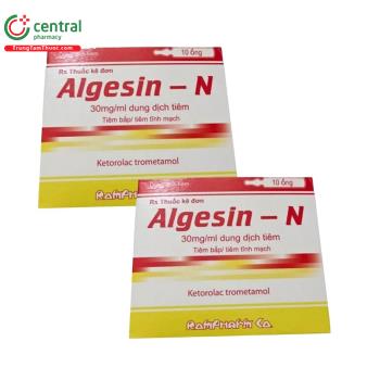 Thuốc Algesin-N 30mg/ml điều trị ngắn ngày trường hợp đau vừa, nặng