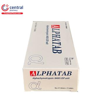 [CHÍNH HÃNG] Thuốc Alphatab 8400 USP chống viêm, giảm phù nề