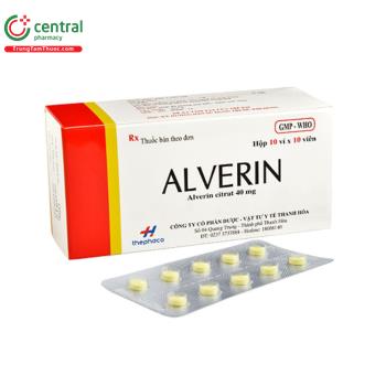 Thuốc Alverin 40mg Thephaco điều trị hội chứng ruột kích thích, đau ...